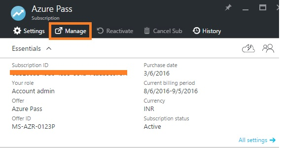 Understanding Azure Subscription Bill In Microsoft Azure Portal Understanding Azure Subscription Bill In Microsoft Azure Portal